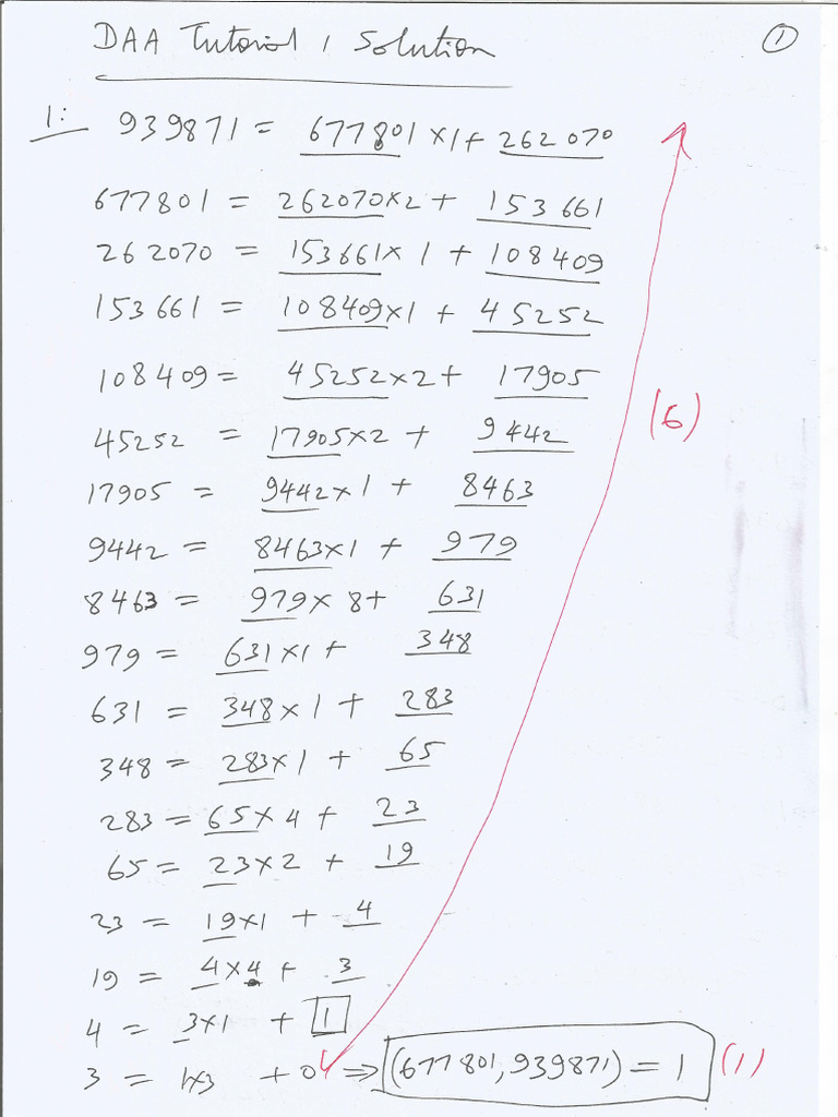 Tutorials 01 03 Solution | PDF