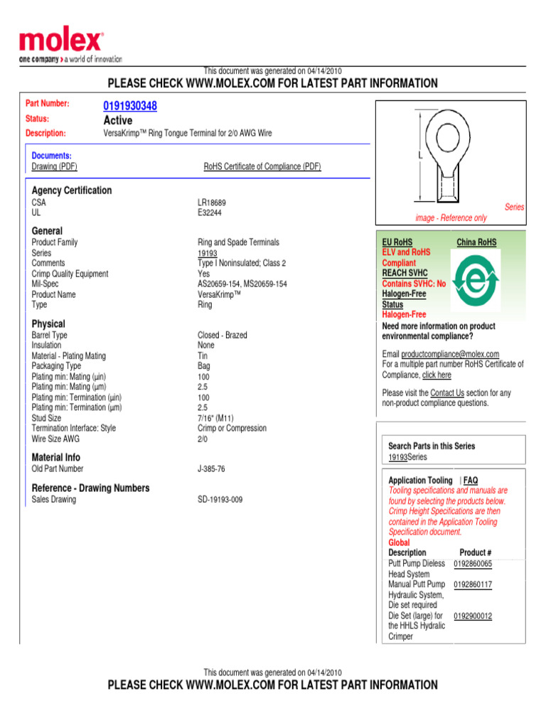 Agency Certification: Part Number: Status: Description | PDF ...