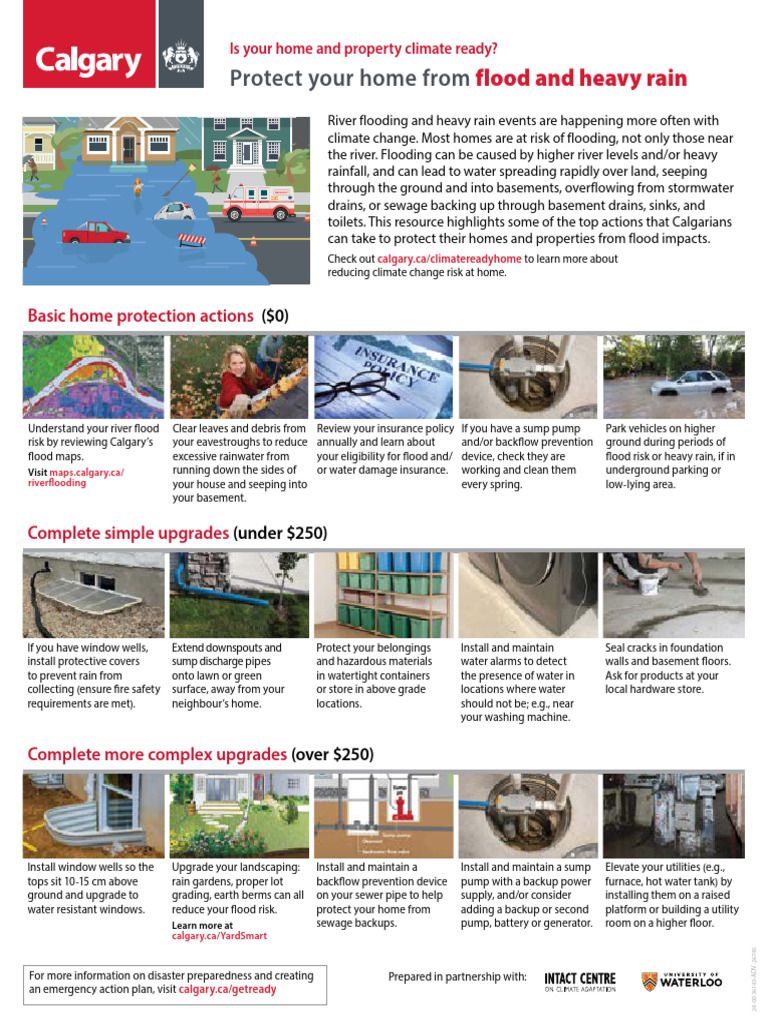 climate-ready-home-handout-flood | PDF | Storm Drain | Flood