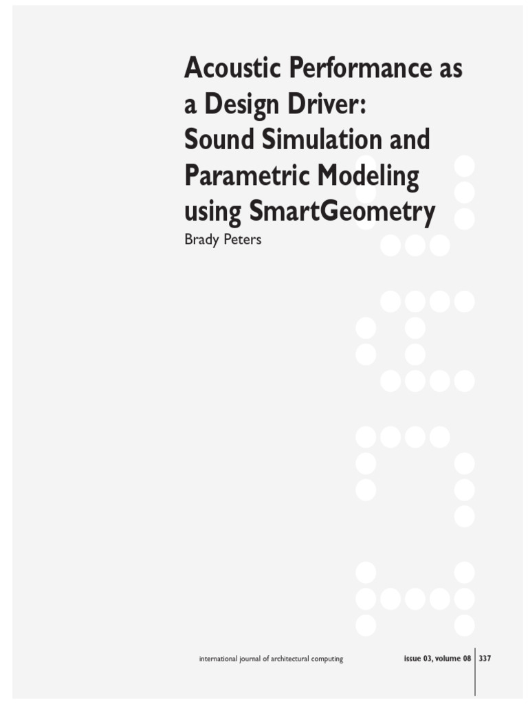 B. Peters, T. Olesen Integrating Sound Scattering | PDF | Simulation | Acoustics