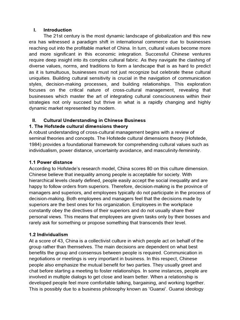 Chinese Cultural Values | PDF | Cross Cultural Communication ...