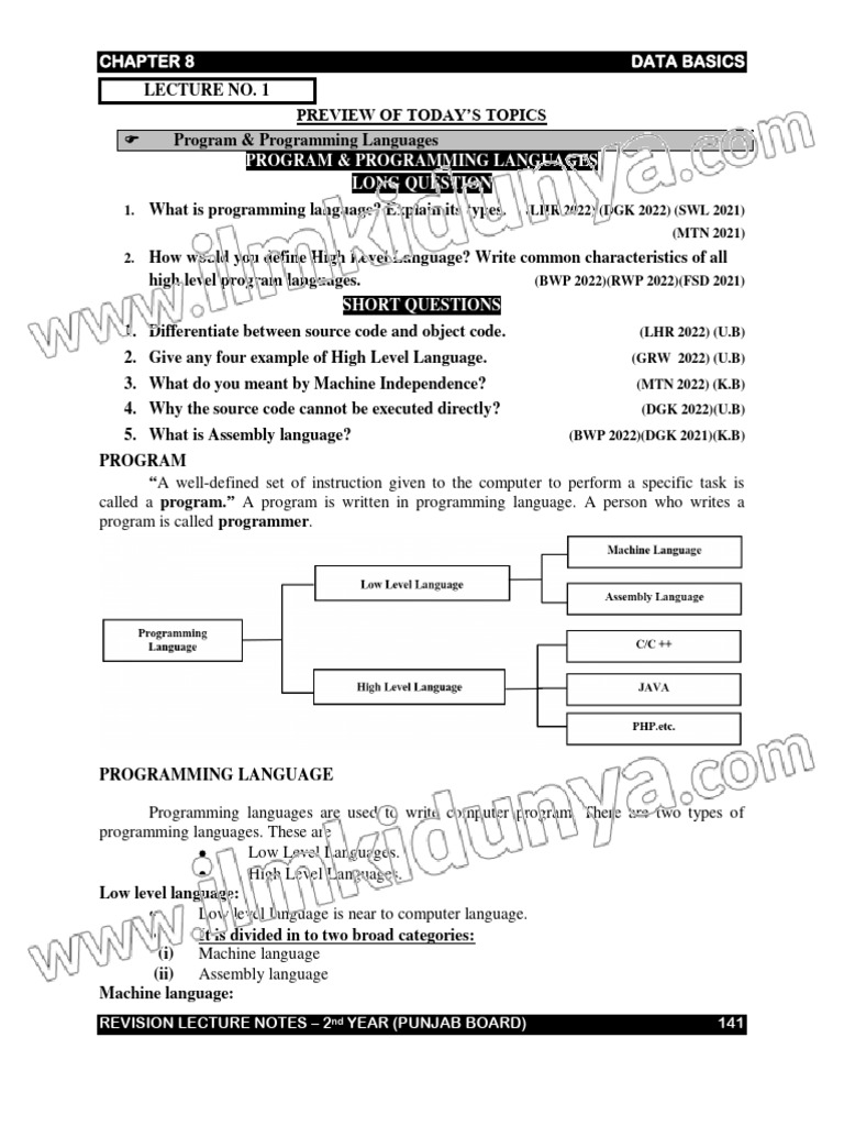 2nd Year Programming Guide | PDF | Programming | Computer Program