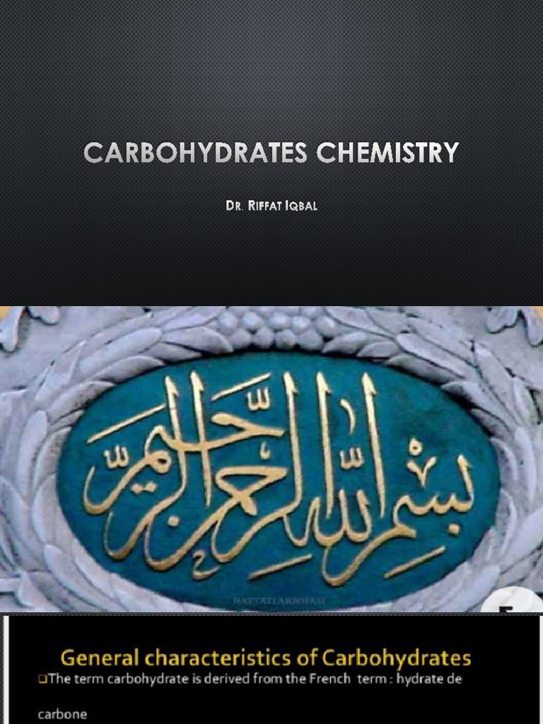 carbohydrates chemistry | PDF