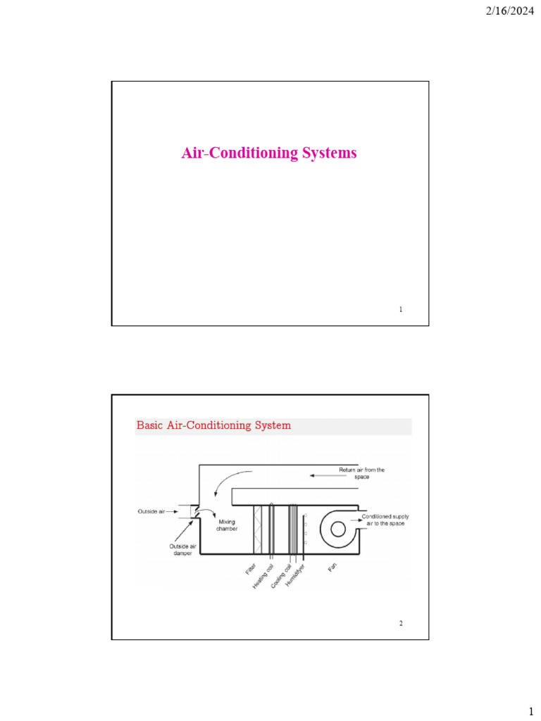 3. Air Conditioning System | PDF | Air Conditioning | Building
