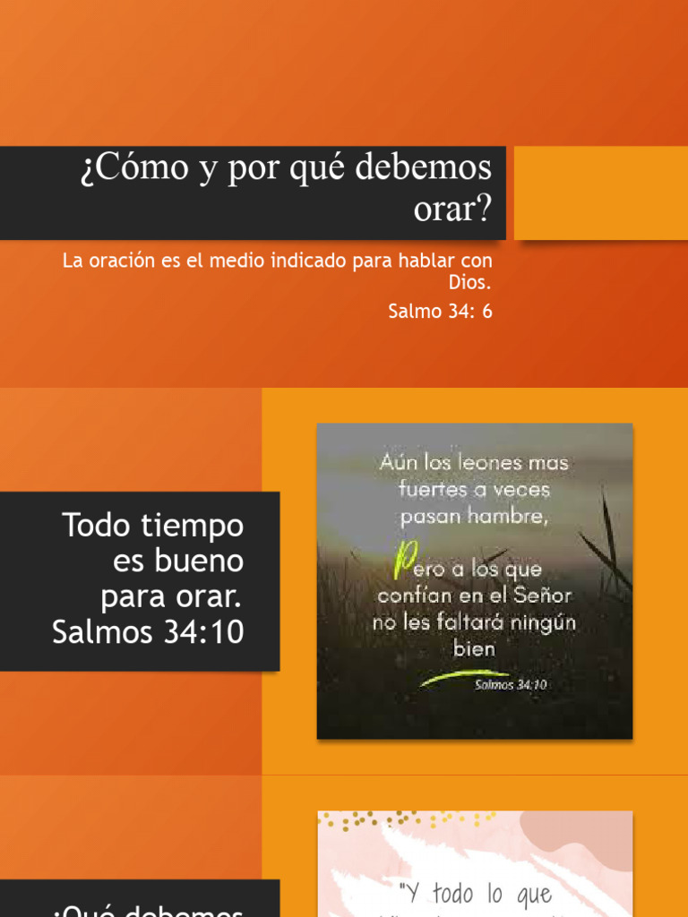 Cómo y Por Qué Debemos Orar | PDF