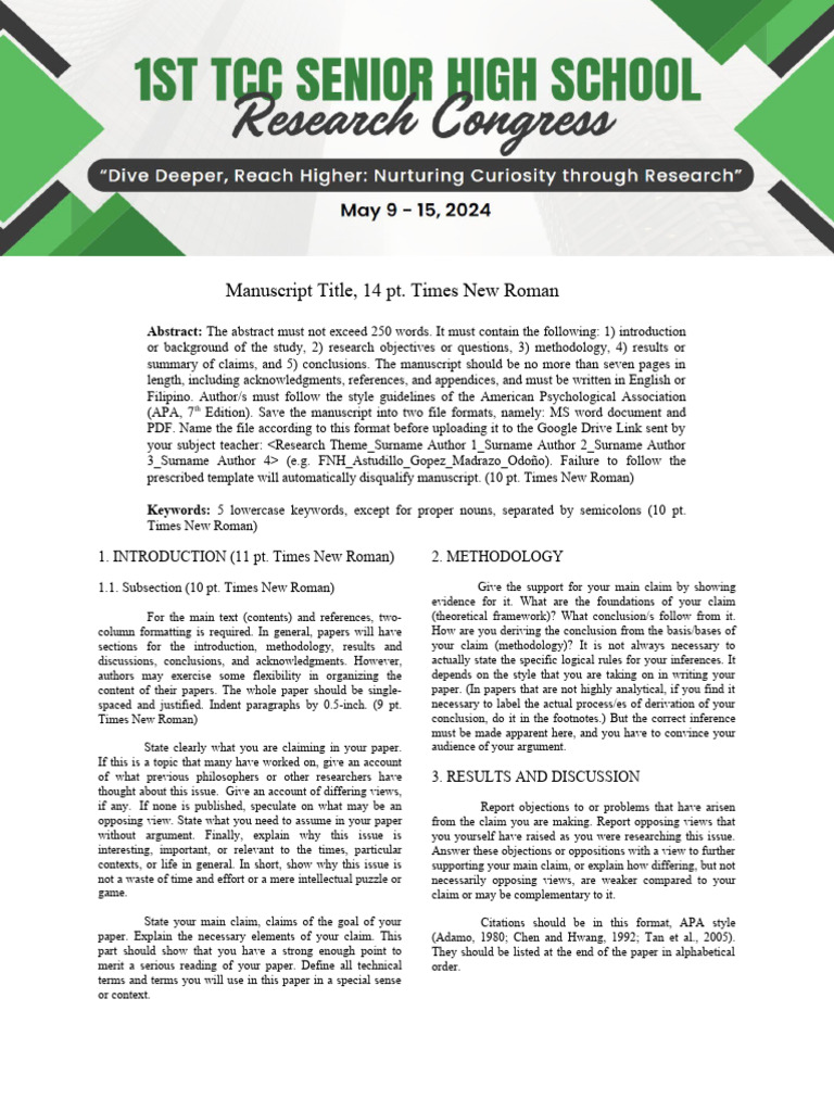Poster Presentation Template | Download Free PDF | Methodology | Argument