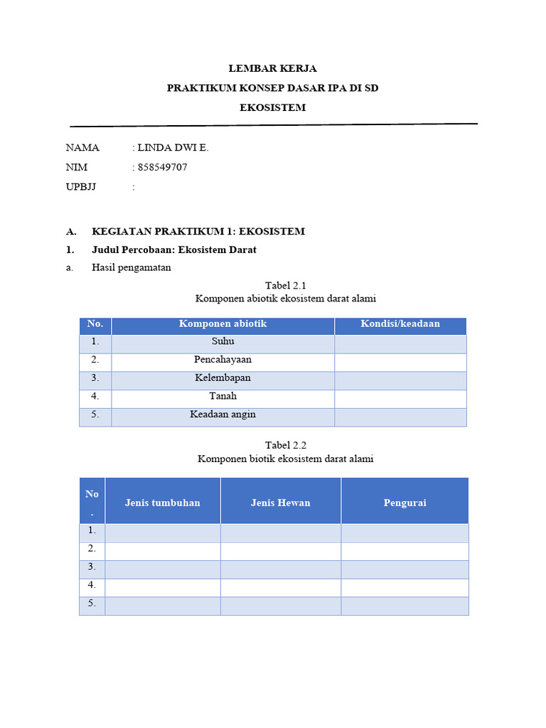 Lembar Kerja Modul 2 | PDF