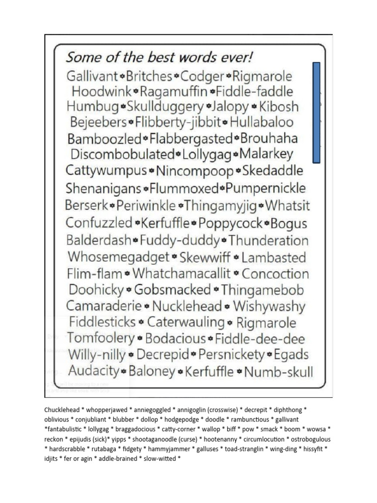 Quirky Words for Word Lovers | PDF