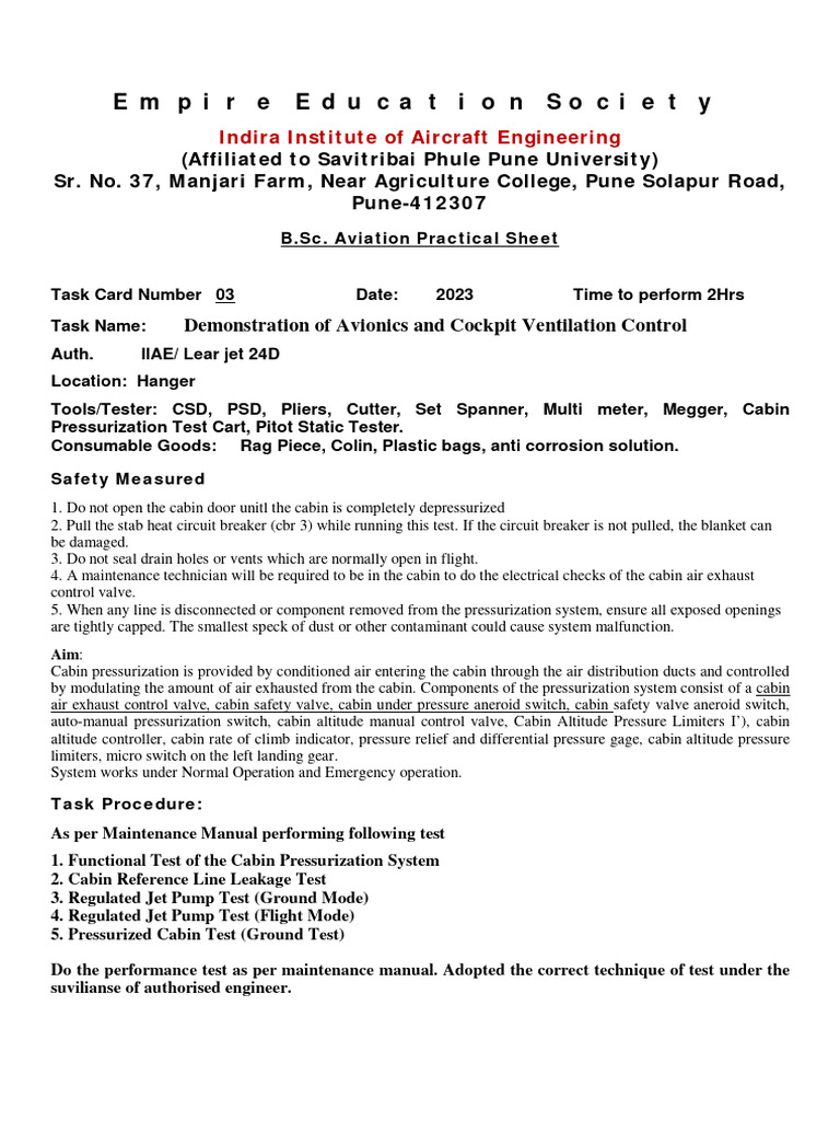 BAV 605 Task 3 | PDF | Valve | Equipment