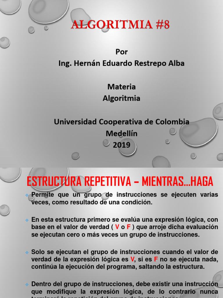 ALGORITMIA8 | PDF | Algoritmos | Variable (informática)