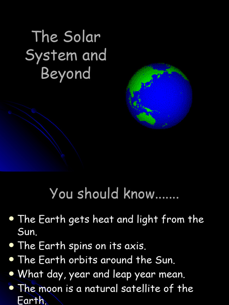 Earth's Orbit and Solar System Basics | PDF | Science & Mathematics