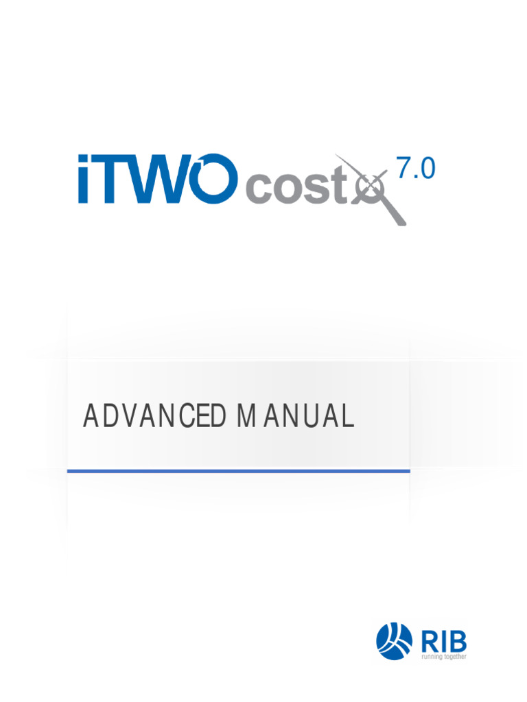 iTWO Costx Advanced Manual | PDF | Computing | Computer Programming