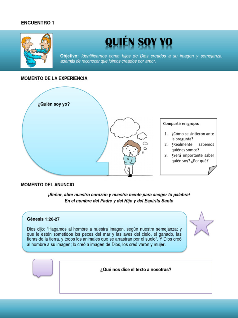 t1 Quién Soy | PDF | Imagen de dios | Amor