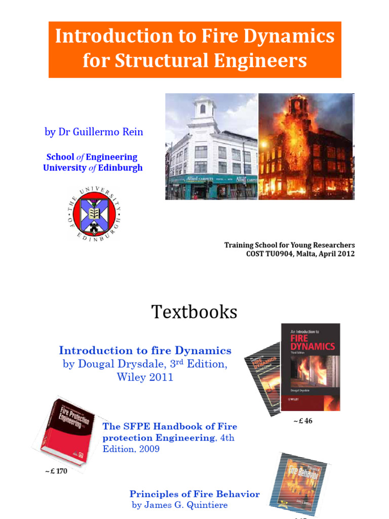 Fire Dynamics for Engineers | PDF | Combustion | Fires