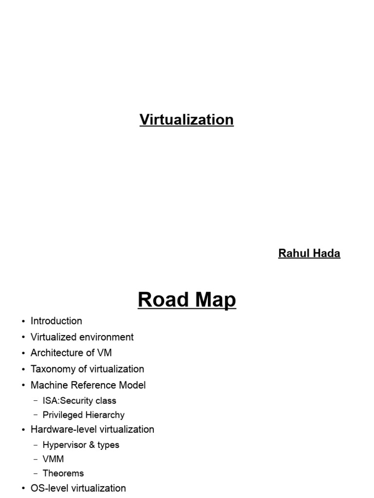 virtualization ppt | Download Free PDF | Virtual Machine | Virtualization