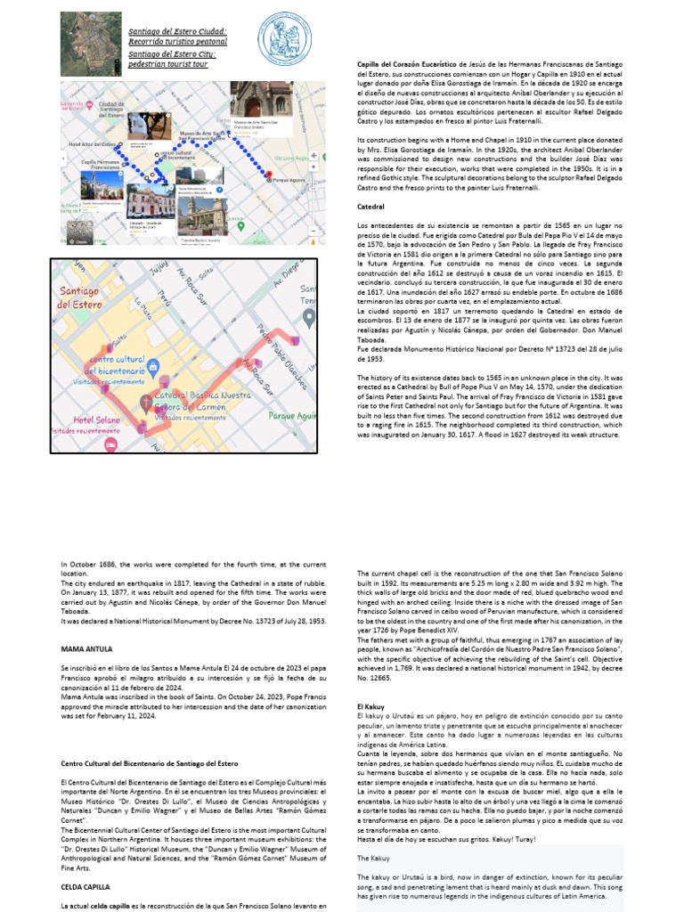 Recorrido Turistico Ciudad | PDF