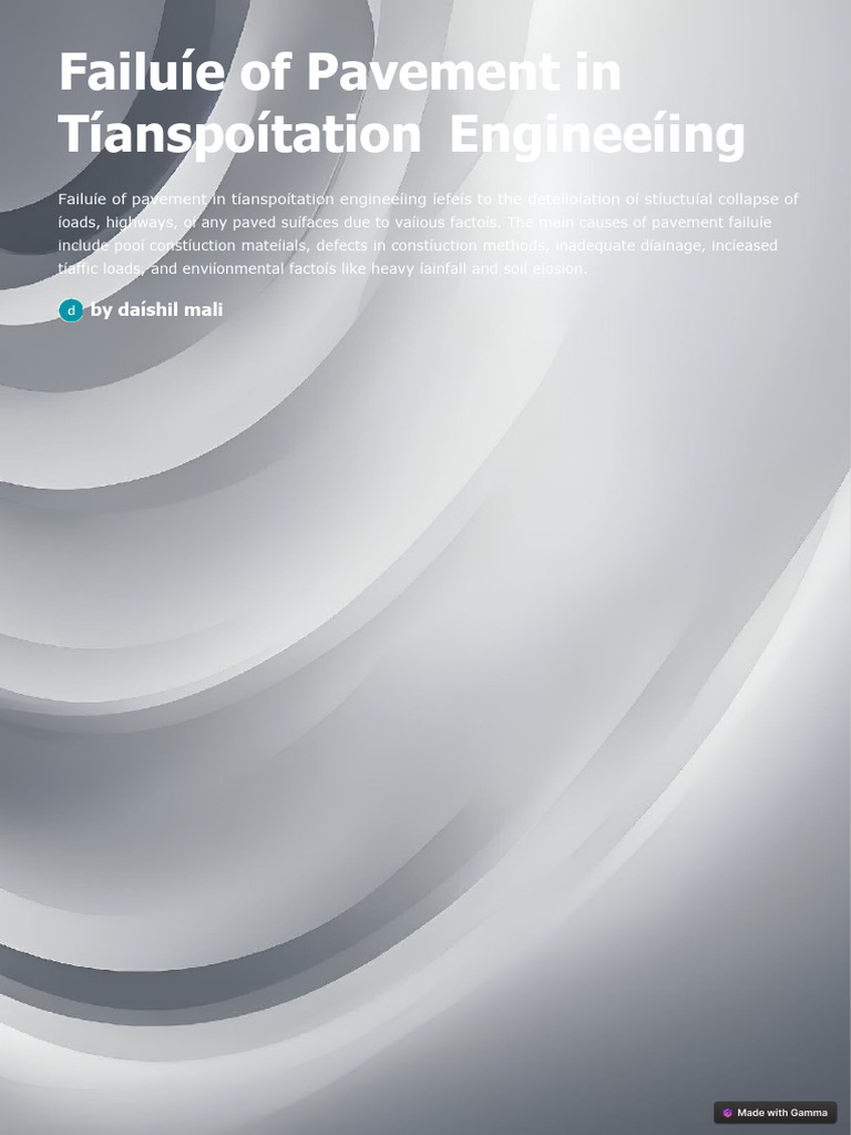 Failure of Pavement in Transportation Engineering | PDF | Road Surface ...
