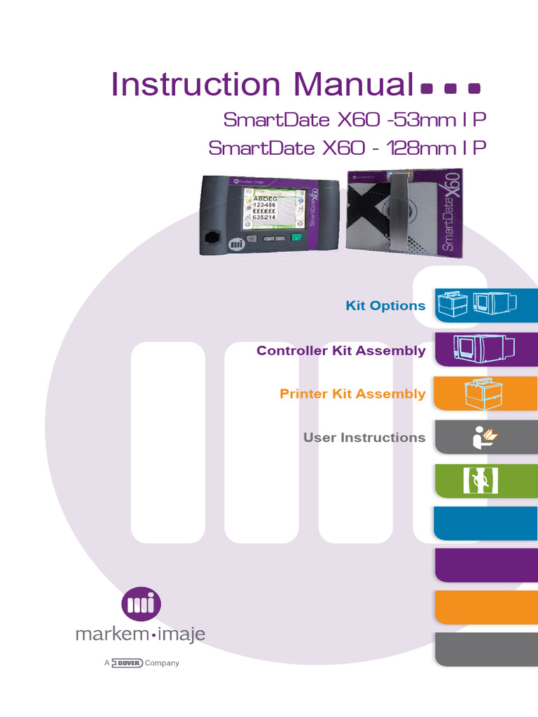 SmartDate X60 Instruction Manual | PDF | Electrical Connector | Computing