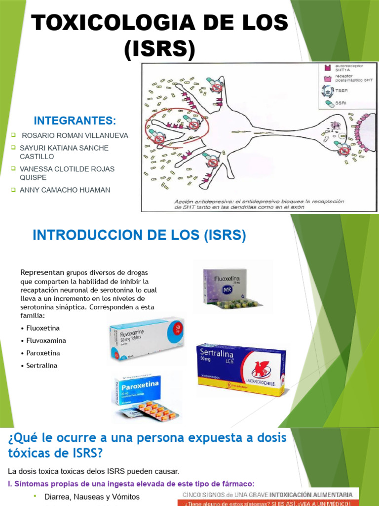 Toxicologia de Los (Isrs) | PDF | Inhibidor selectivo de la recaptación ...