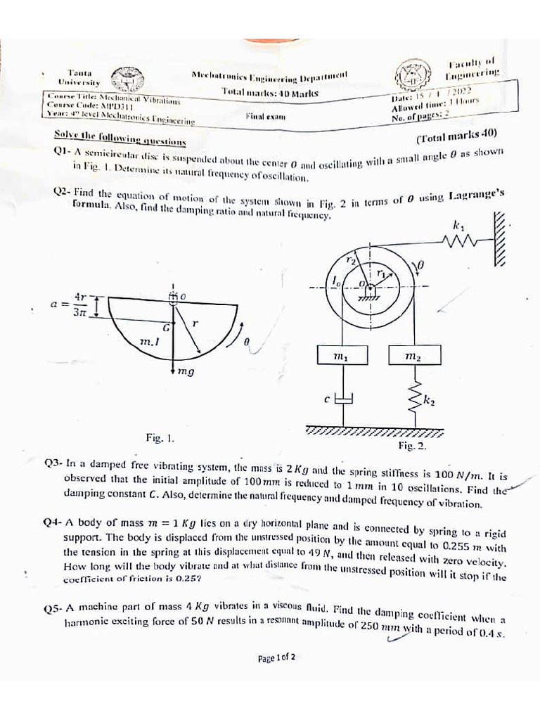 Final - 2022 (mechatronics) (1) | PDF