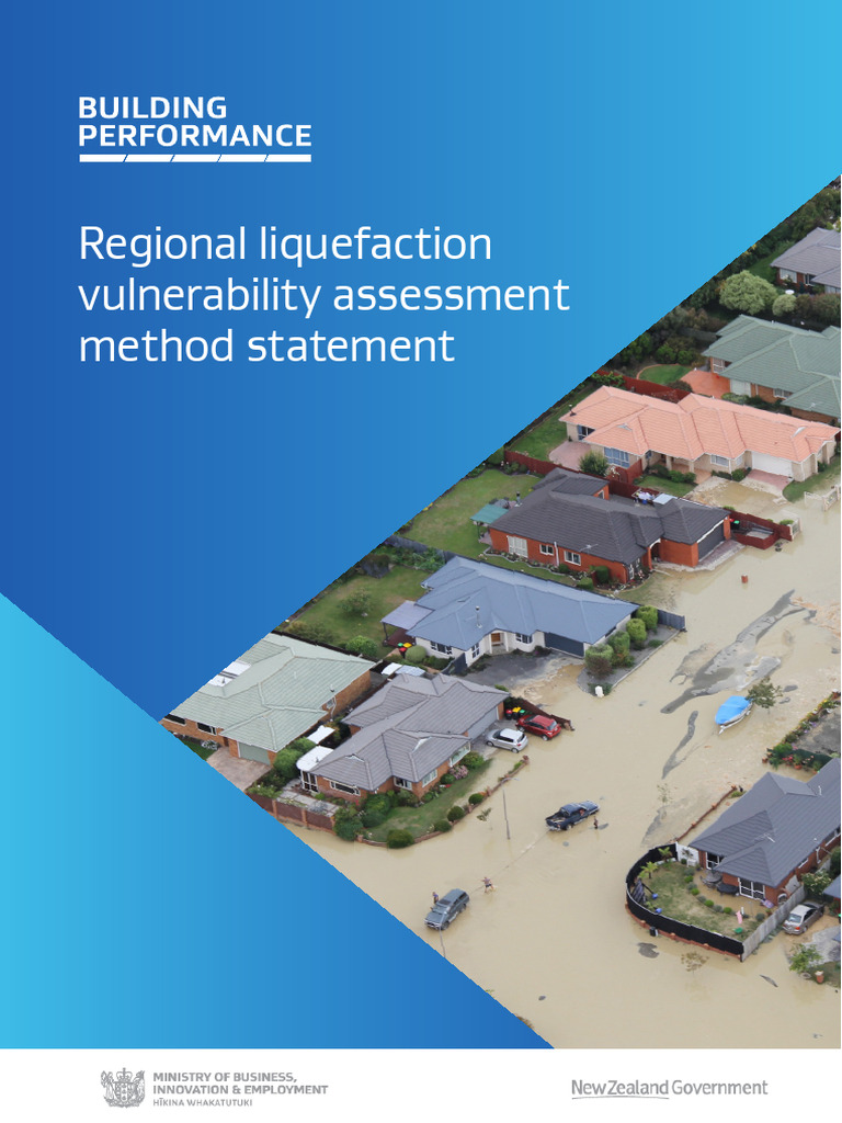 Regional Liquefaction Vulnerability Assessment Method Statement | PDF | Groundwater | Lidar