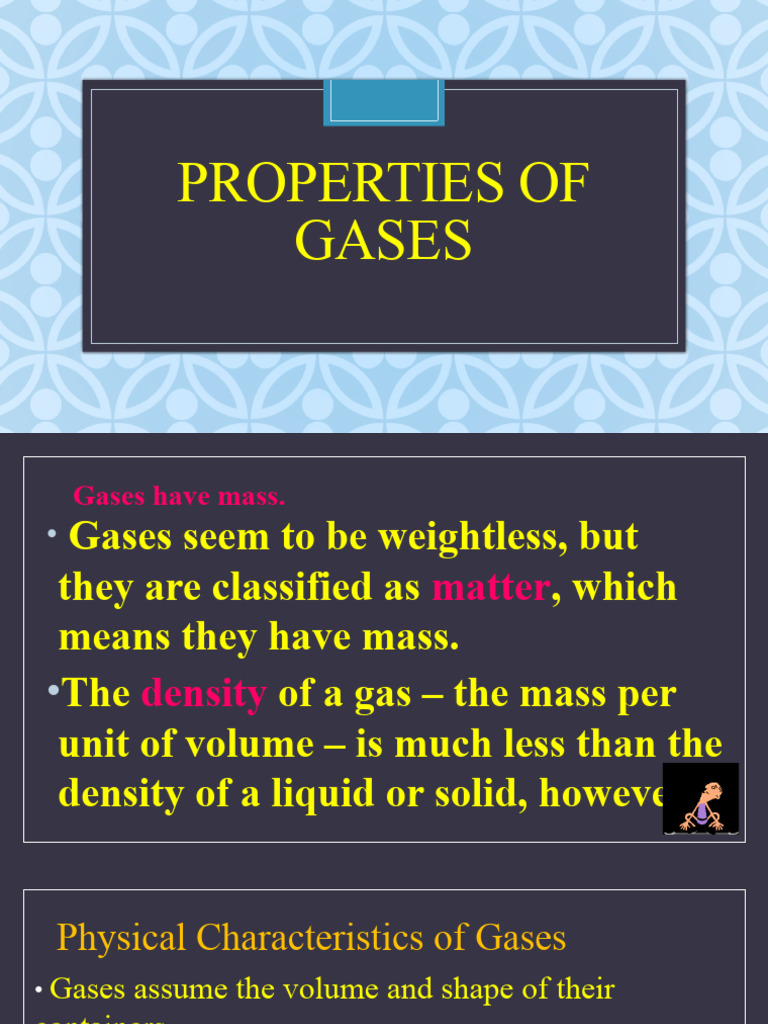 Properties of gases | PDF | Gases | Pressure