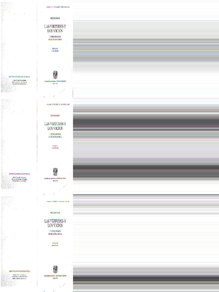 Foot Philippa Las Virtudes y Los Vicios 4 PDF Free | PDF
