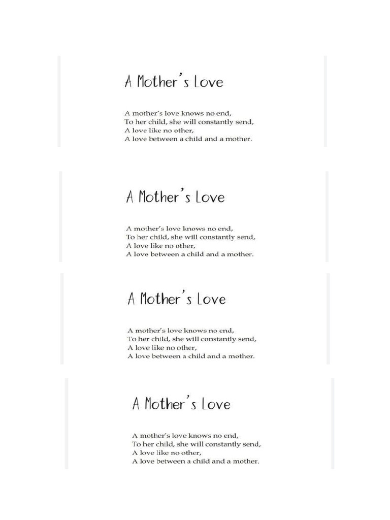 A Mother's Love - Message Relay | PDF