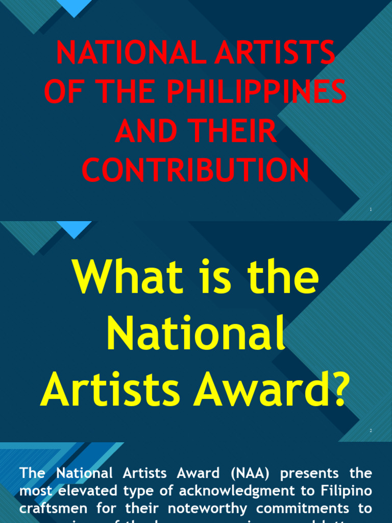 National Artists of The Philippines and Their Contribution | PDF | The ...