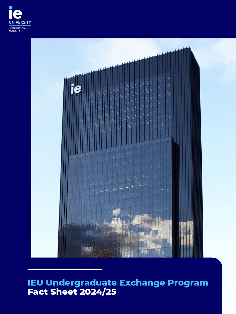 Ieu Undergraduate Exchange Fact Sheet 24-25-1 | PDF | Cost Of Living | Travel Visa