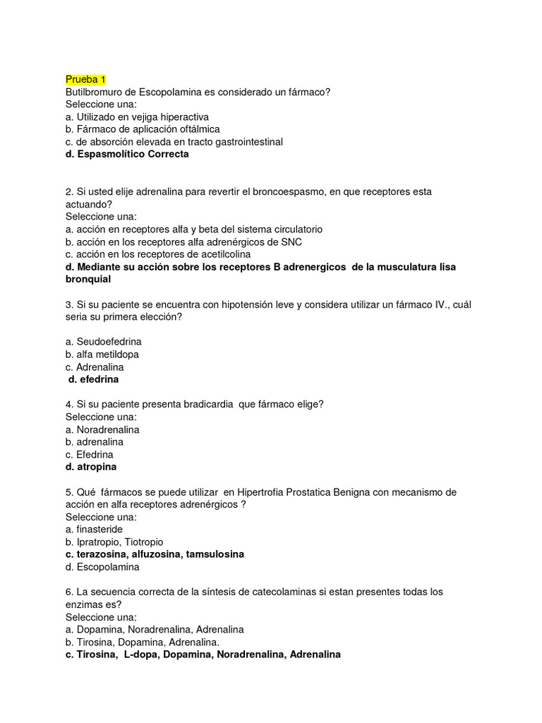 Recopilacion Parciales Farmaco | PDF | Antidepresivo | Benzodiazepinas