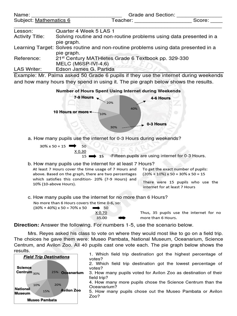 Math 6-Week 5-LAS1 - Final | PDF