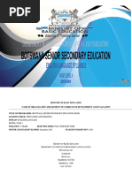 Bsse Specimen Mathematics Pp1 | PDF | Circle | Significant Figures