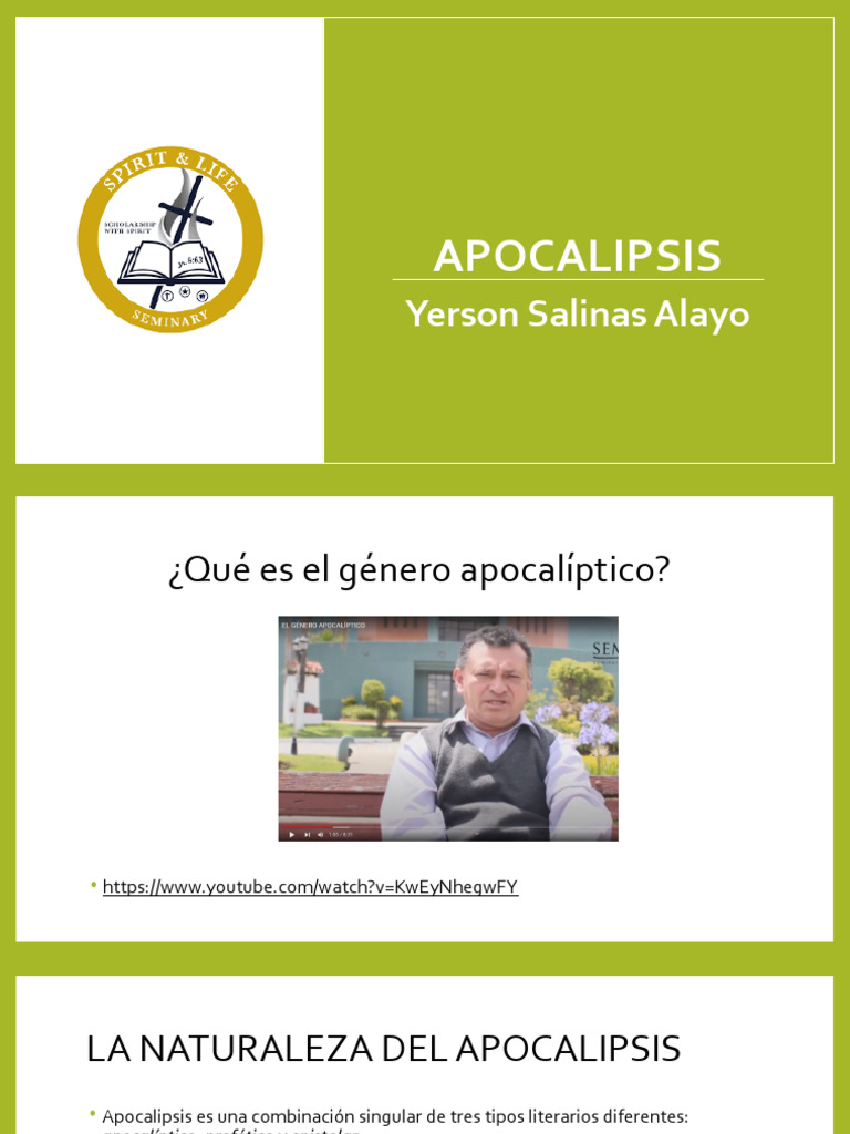 Sesion 08 - Apocalipsis | PDF | Libro de revelación | Literatura apocalíptica