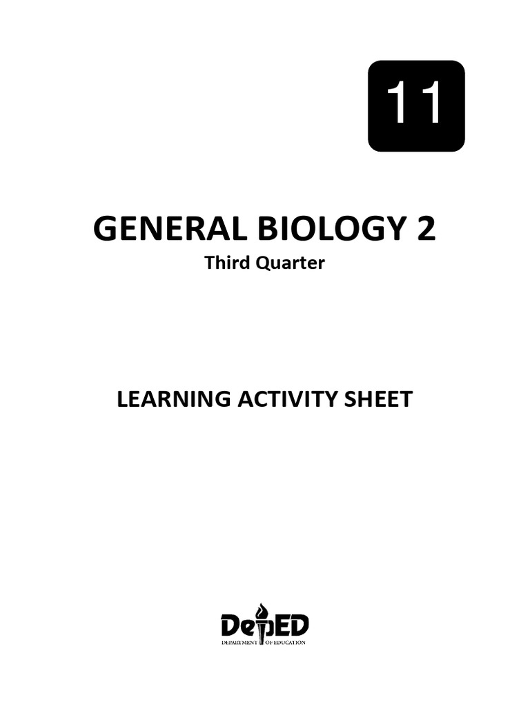 General Biology 2 LAS Quarter 3 | PDF | Molecular Cloning | Genetic Engineering