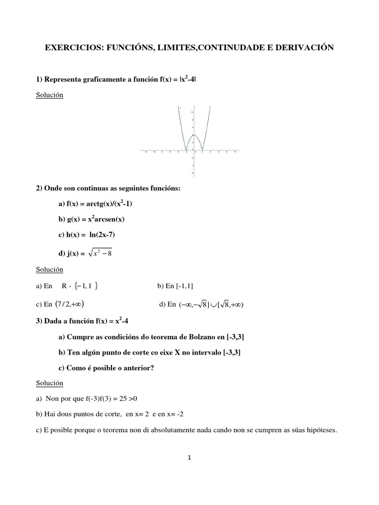 Solucions_Problemas_de_funcions_e_derivabilidade | PDF