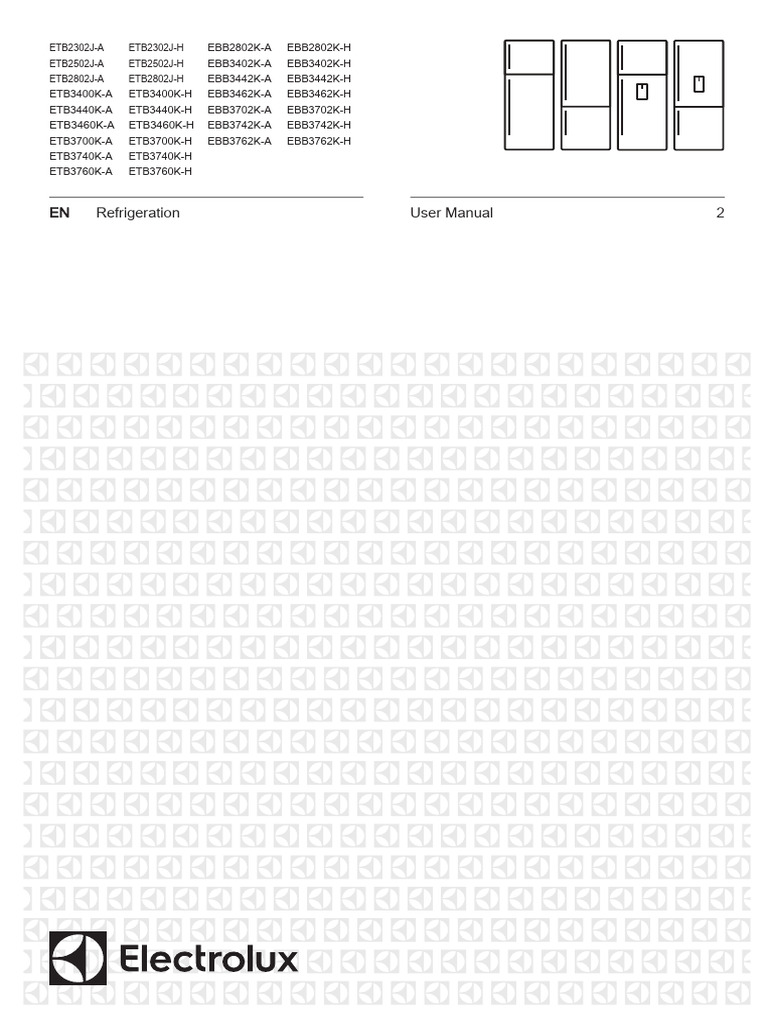 Electrolux Refrigerator User Manual | PDF | Refrigerator | Ac Power ...