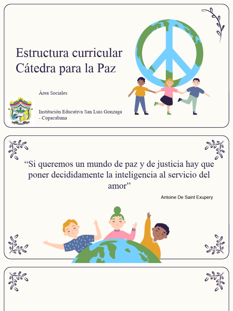 Presentacion Catedra Paz Nancy 2024 | PDF | Derechos humanos | Paz