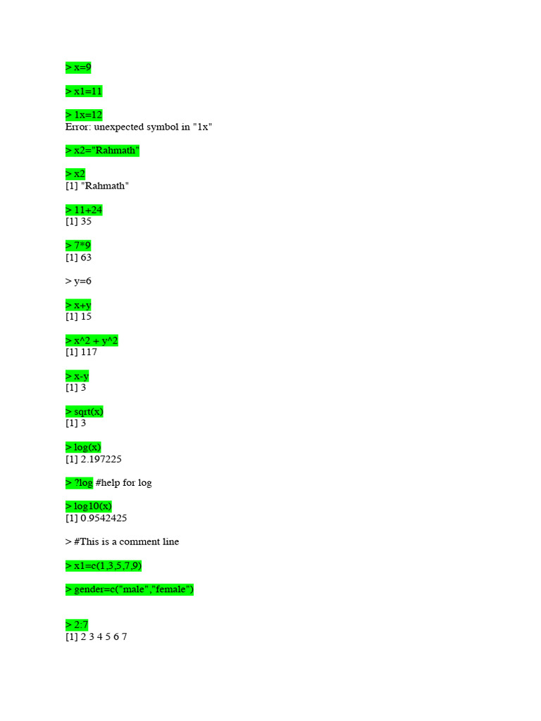 IntroR 2 | PDF | Comma Separated Values | Statistical Analysis