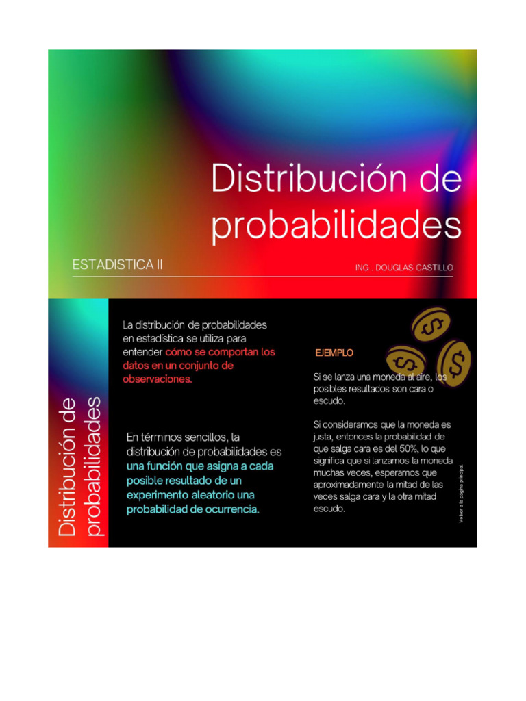 Distribución de Probabilidades Parte 1 | PDF