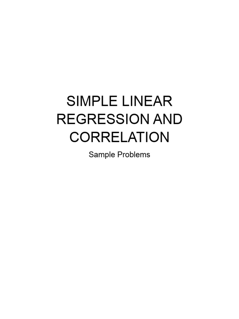 Sample Problems. EDA Final Report | PDF | Linear Regression | Scatter Plot