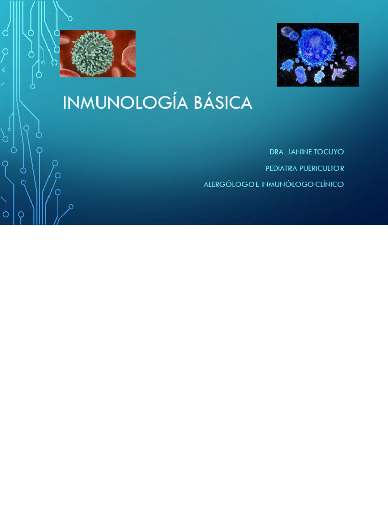 Inmunología Básica | PDF | Sistema inmune | Citocina
