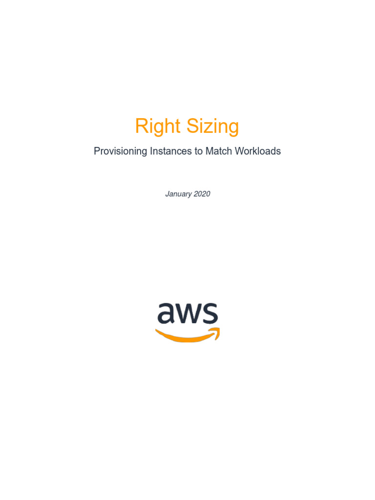 Cost Optimization Right Sizing | PDF | Cloud Computing | Amazon Web ...