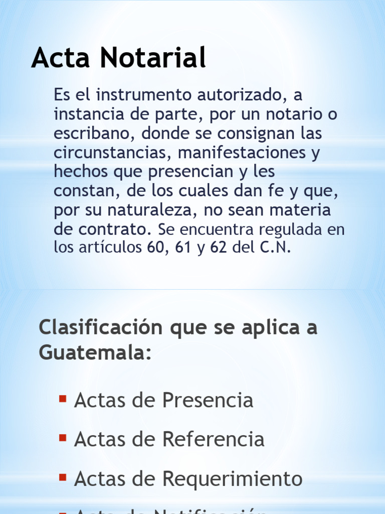 Actas Notariales | PDF | Ley común