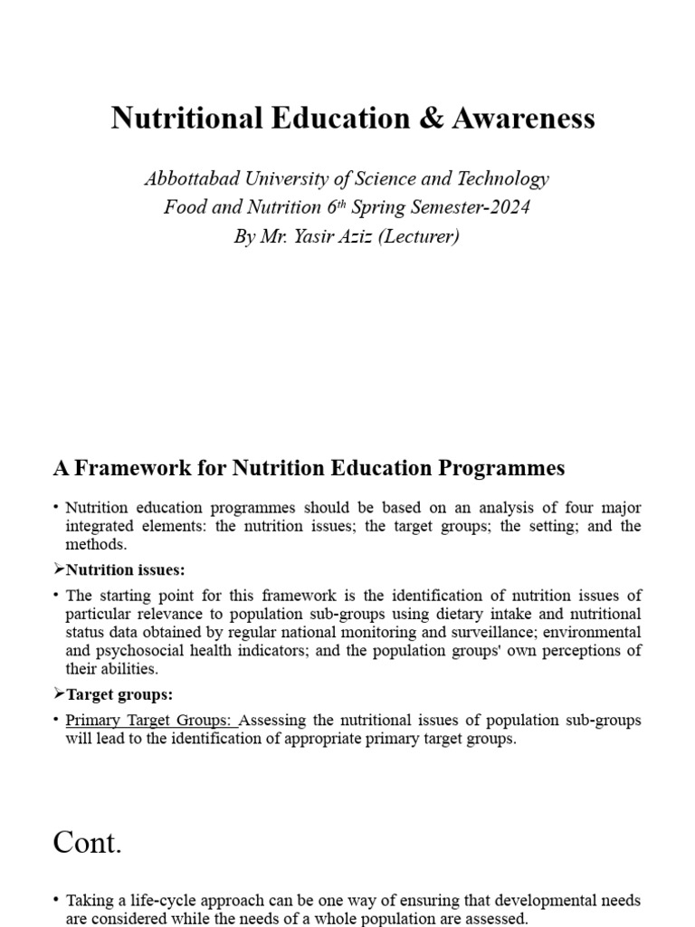 Lec#4.A Framework For NE Program | PDF | Target Audience | Evaluation