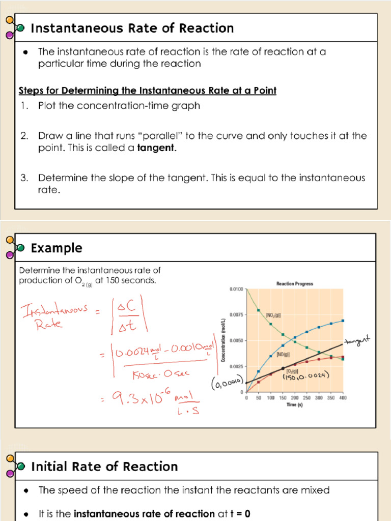 Reaction Rates Notes | PDF