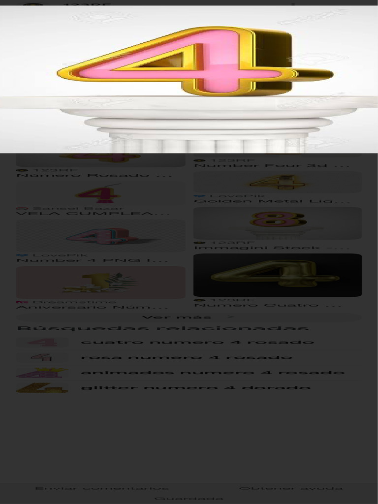 Numero 4 Rosa Con Filo Amarilo - Buscar Con Google | PDF