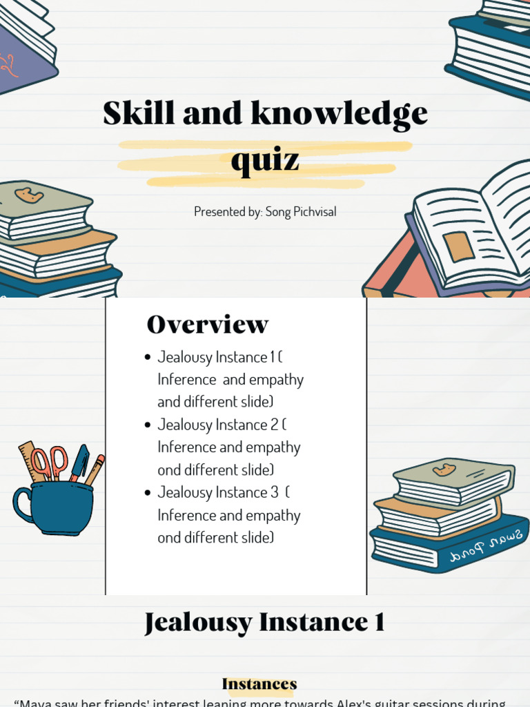 Skill and Knowledge Quiz | PDF | Jealousy | Feeling
