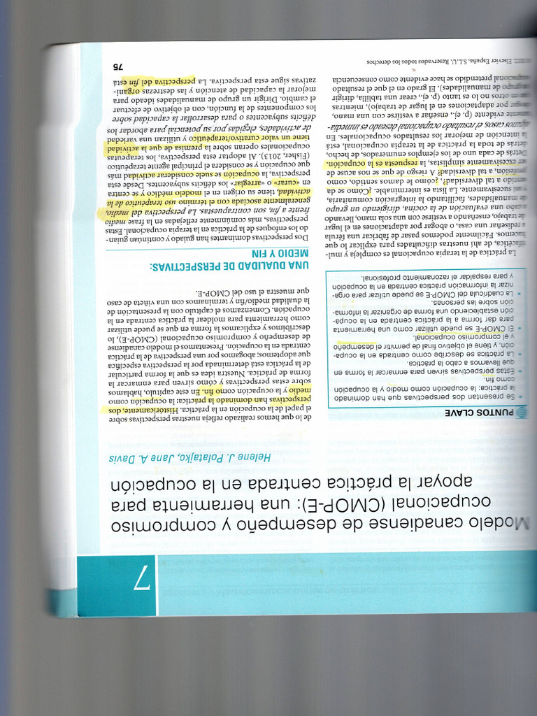 Modelo Canadiense Dle Desempeño y Compromiso Ocupacional | PDF