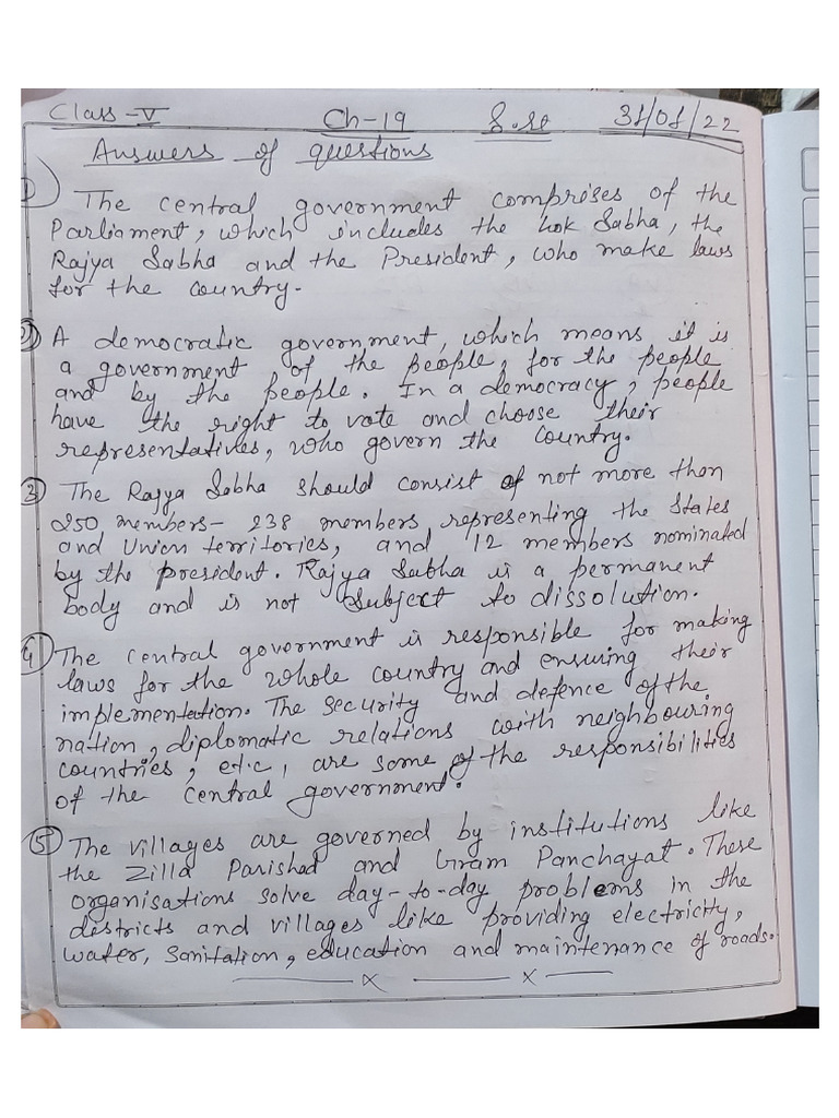 class 5 s.st. chapter 19 answer.. | PDF